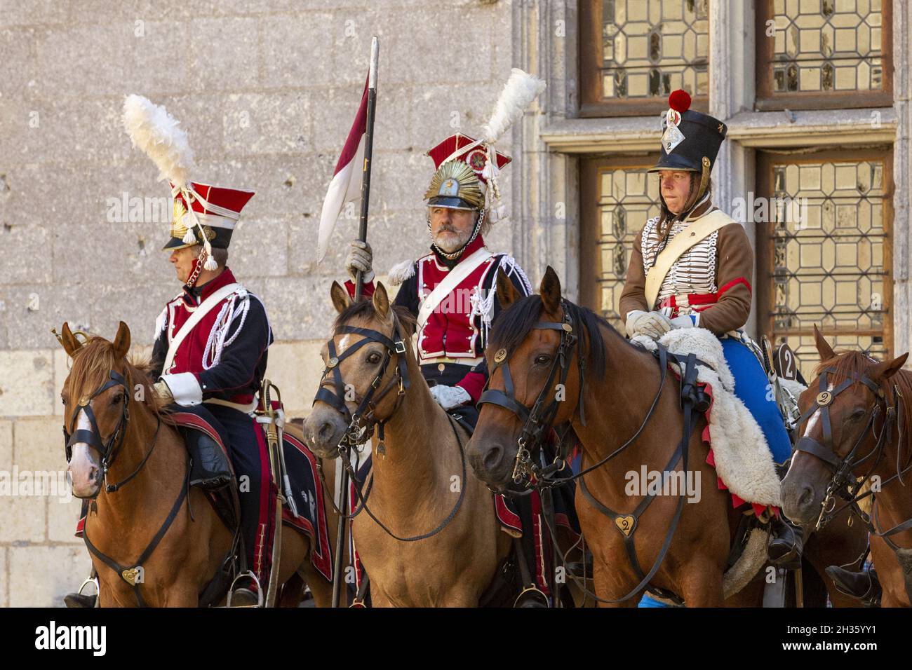 First Empire Napoleon Bonaparte reenactment Castle Plessis-Bourré ...