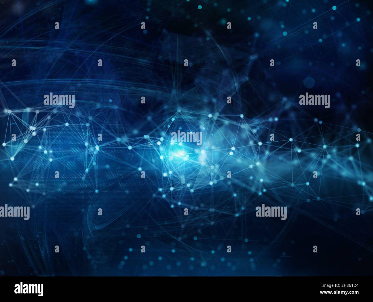 Futuristic abstract internet connection background with network effects ...