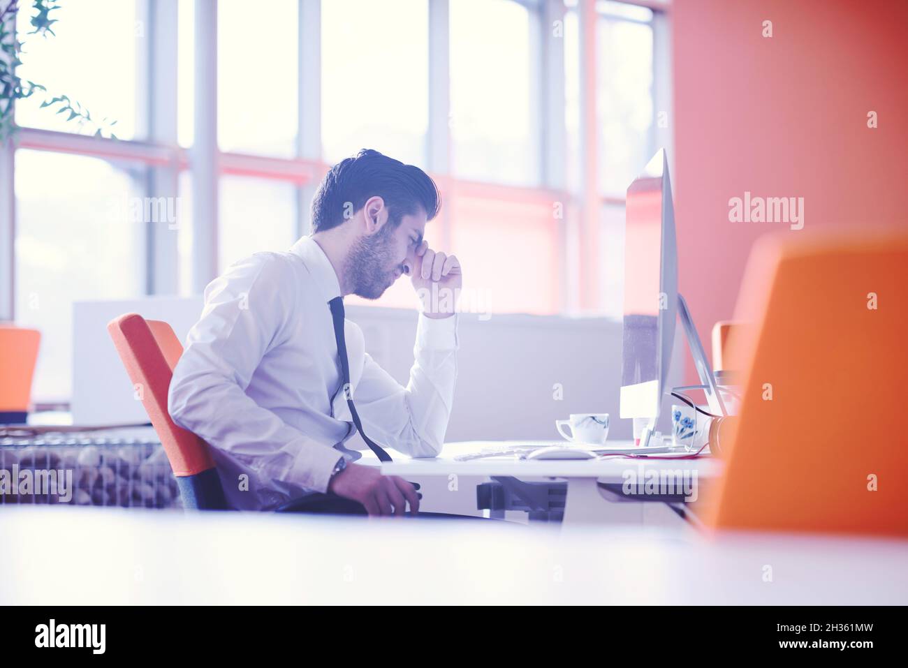 Frustrated arab businessman sitting hi-res stock photography and images ...