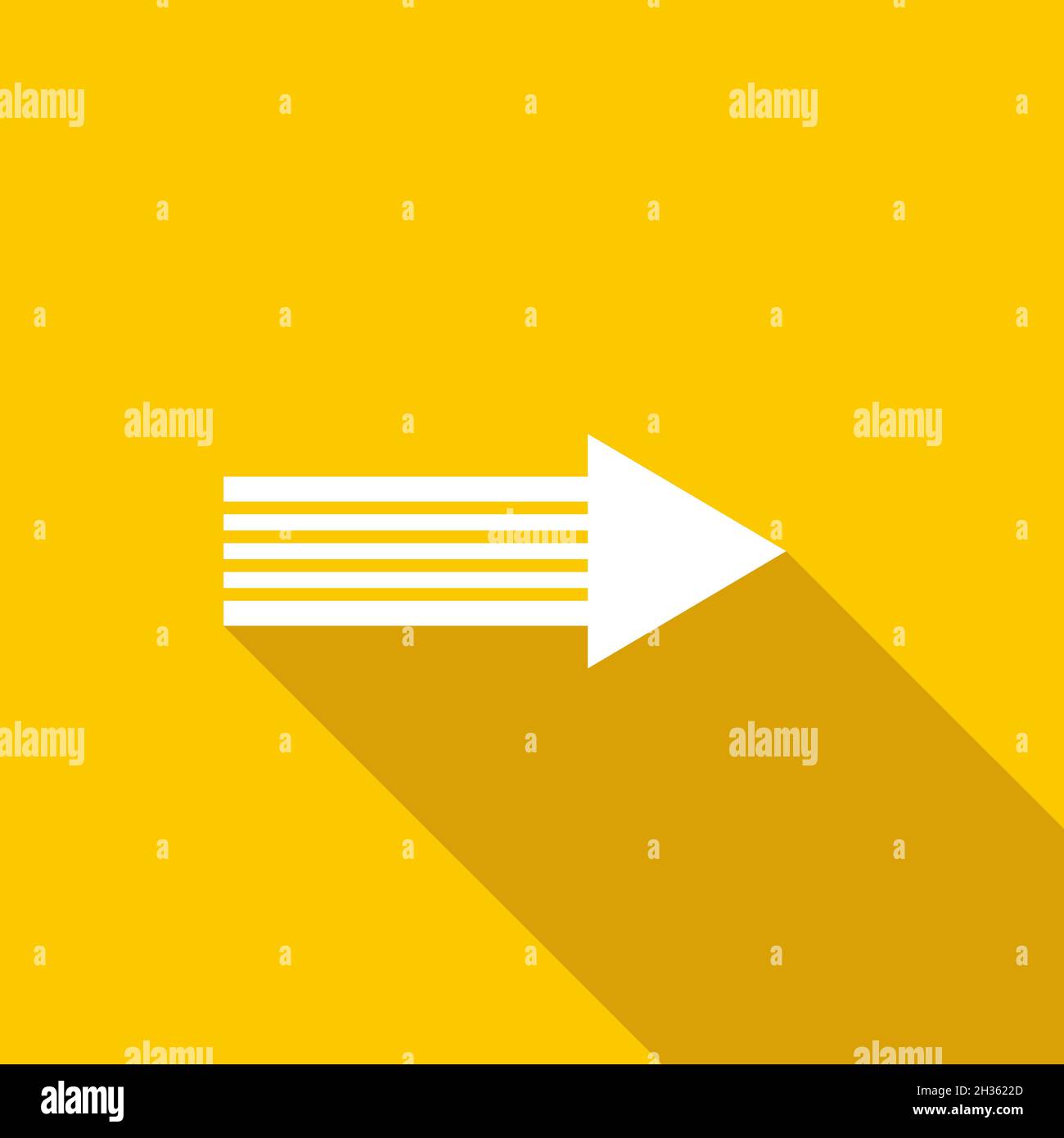 Arrow icon in flat style for any design Stock Photo - Alamy