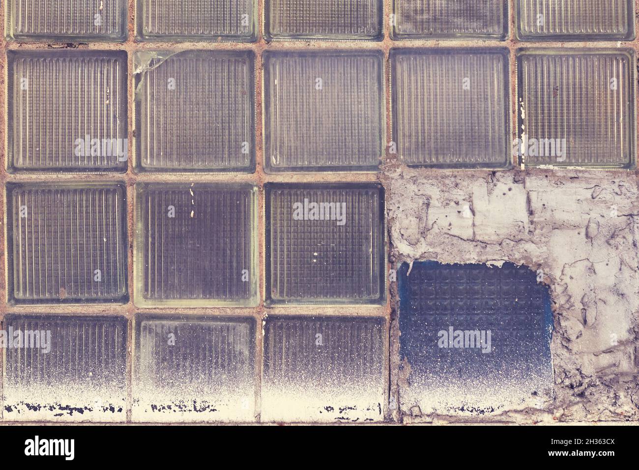 Background of old broken square windows, glass tiles Stock Photo - Alamy