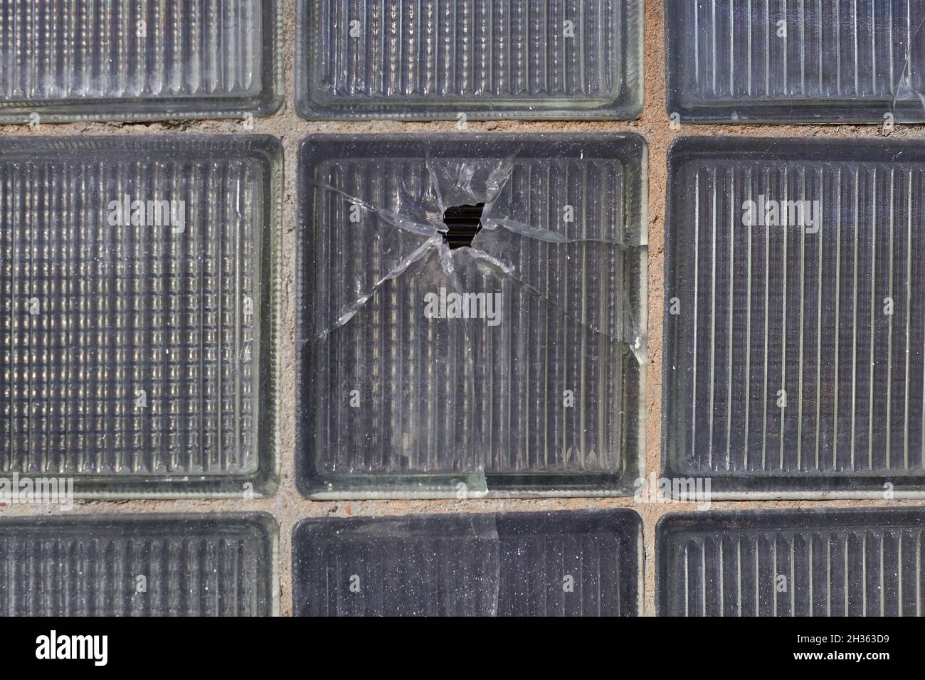 Background of old broken square windows, glass tiles Stock Photo - Alamy