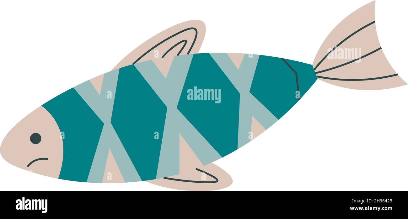 Abstract fish toy, papercut or handmade craft Stock Vector Image & Art ...