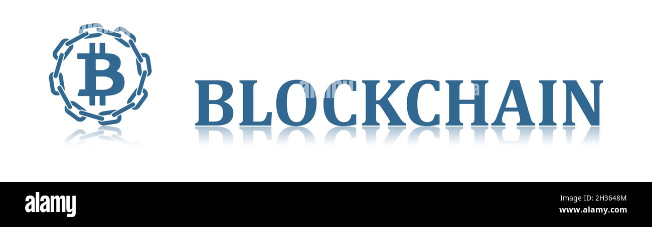 Illustration of a blockchain concept Stock Photo - Alamy