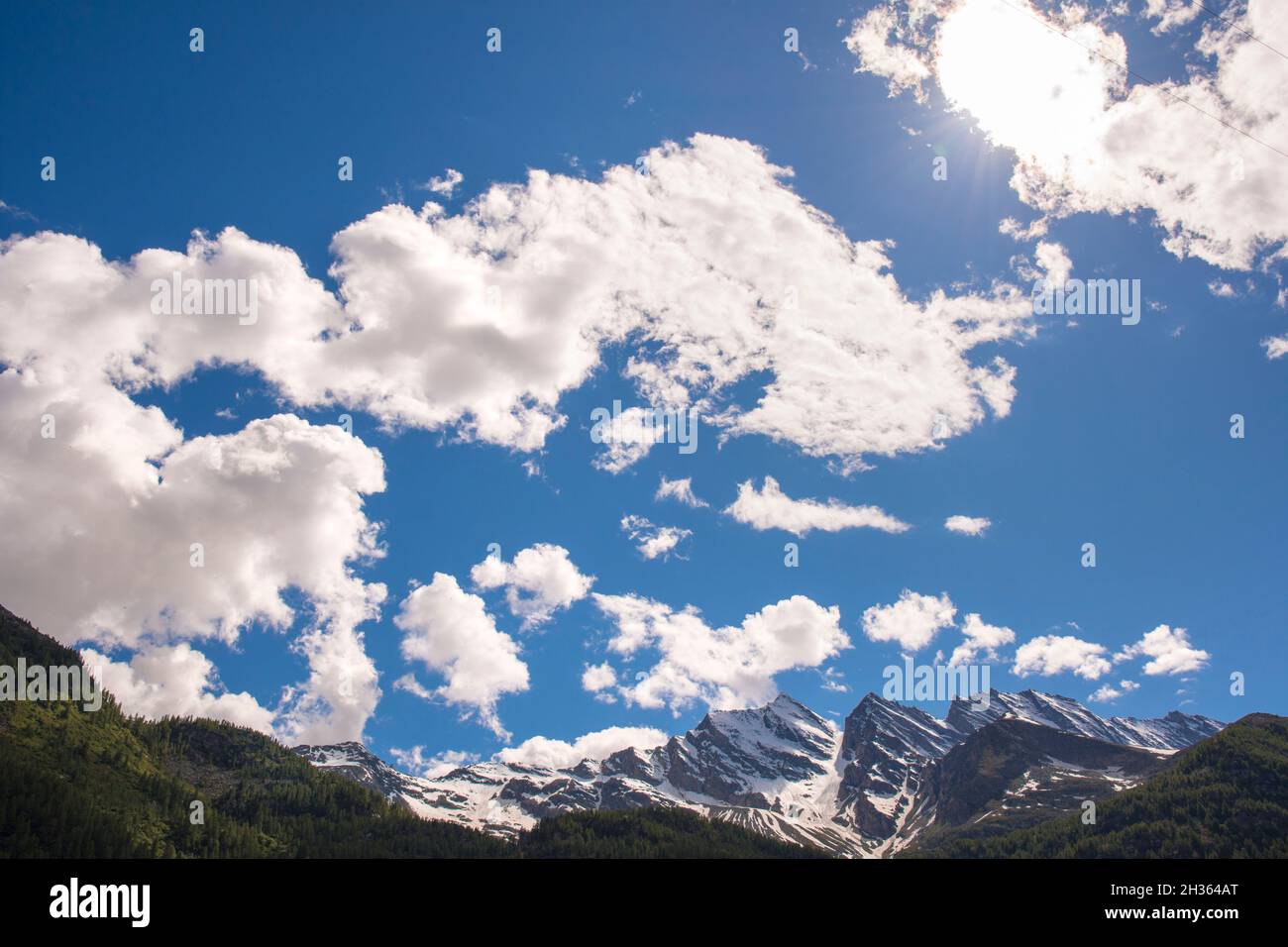 Landscape mountain between ceresole hi-res stock photography and images ...
