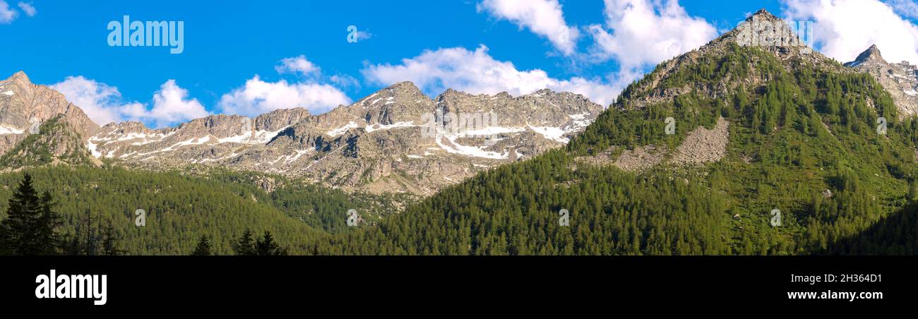 Landscape mountain between ceresole hi-res stock photography and images ...