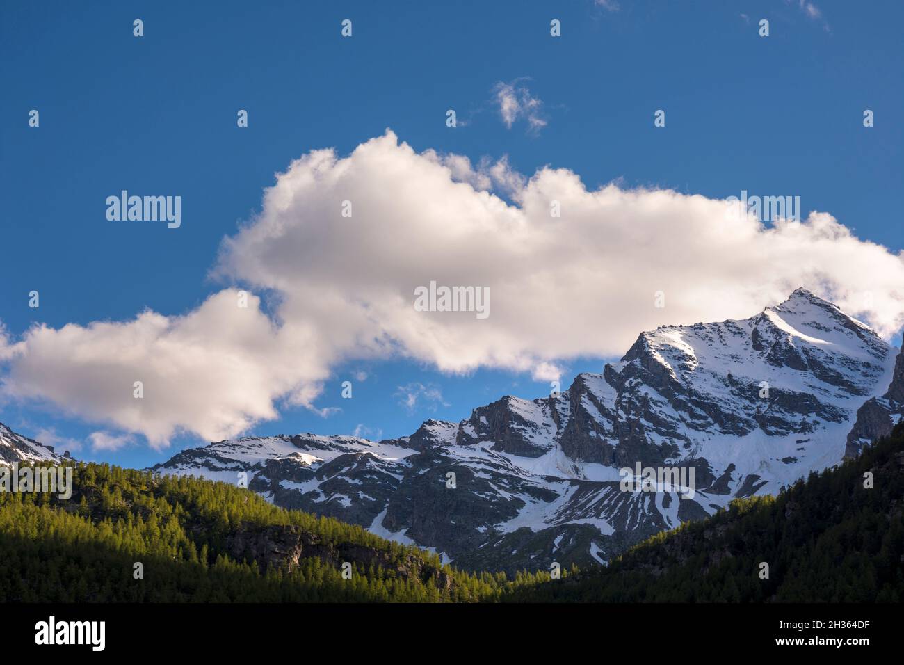 Landscape mountain between ceresole hi-res stock photography and images ...