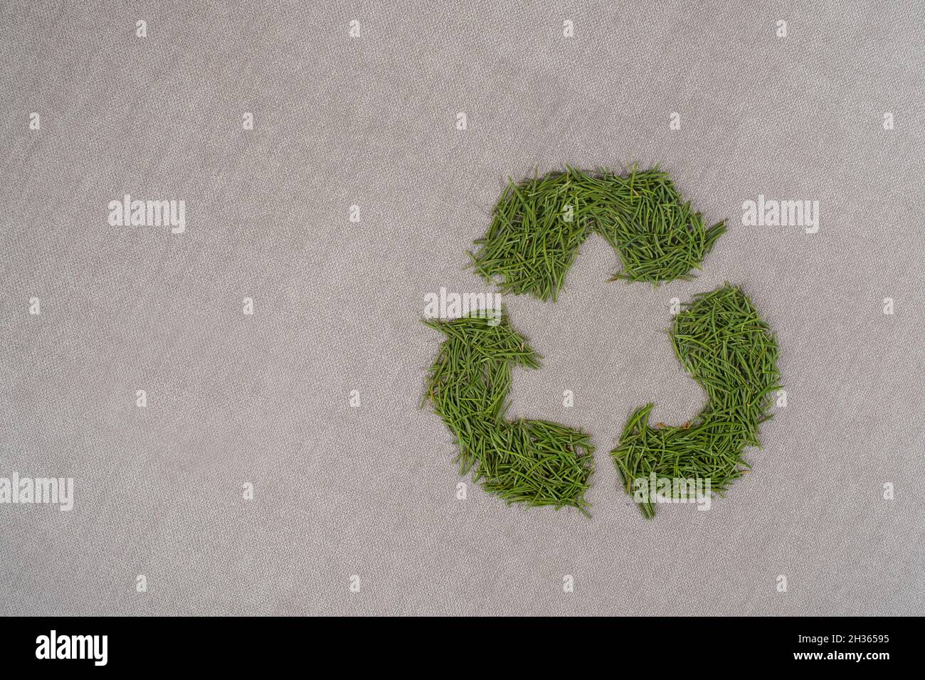 Christmas Tree recycling. Christmas tree needles recycling sign on a ...