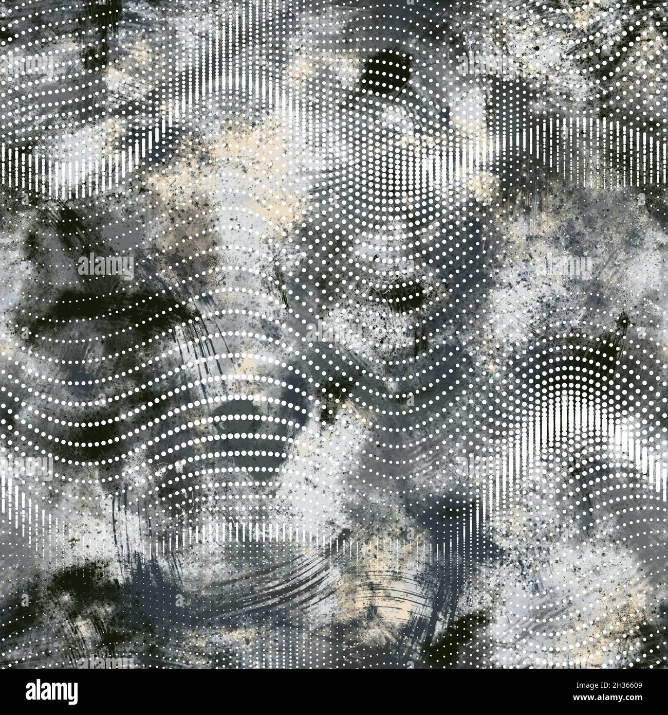 Seamless neutral and white grungy classic abstract surface pattern ...