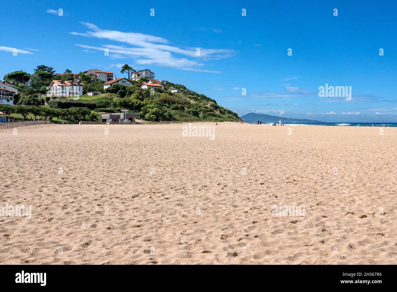The beach of Uhabia near Bidart at the Côte Basque, France Stock Photo ...