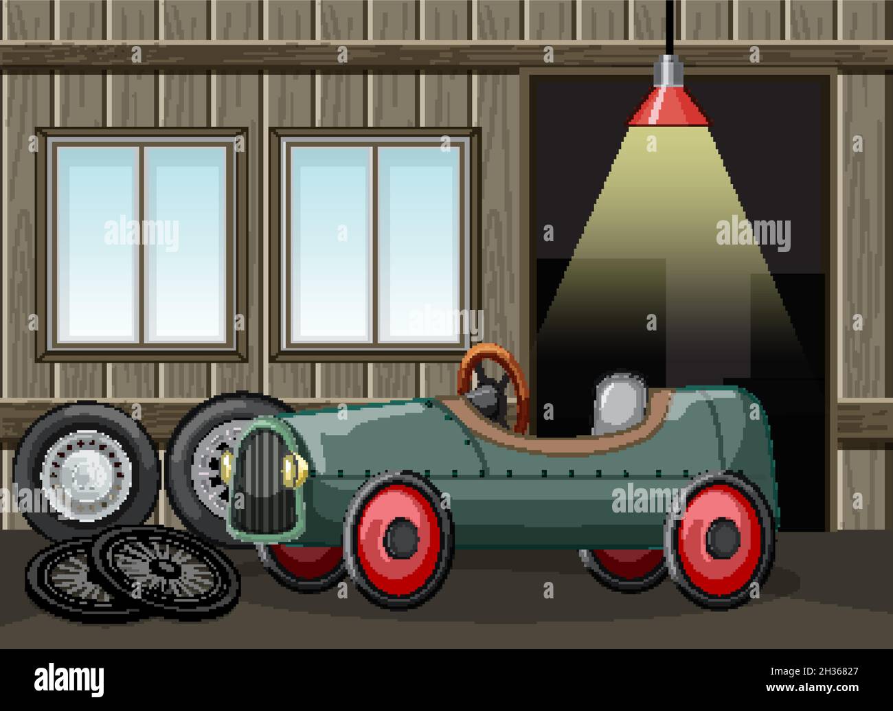 Car interior inside place Stock Vector Images - Alamy