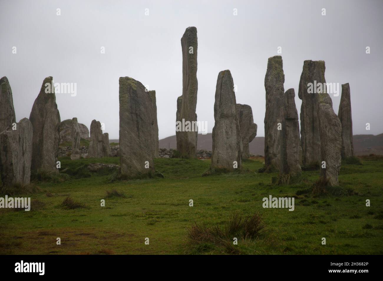 The Callanish Stones a neolithic arrangement of standing stones on the ...
