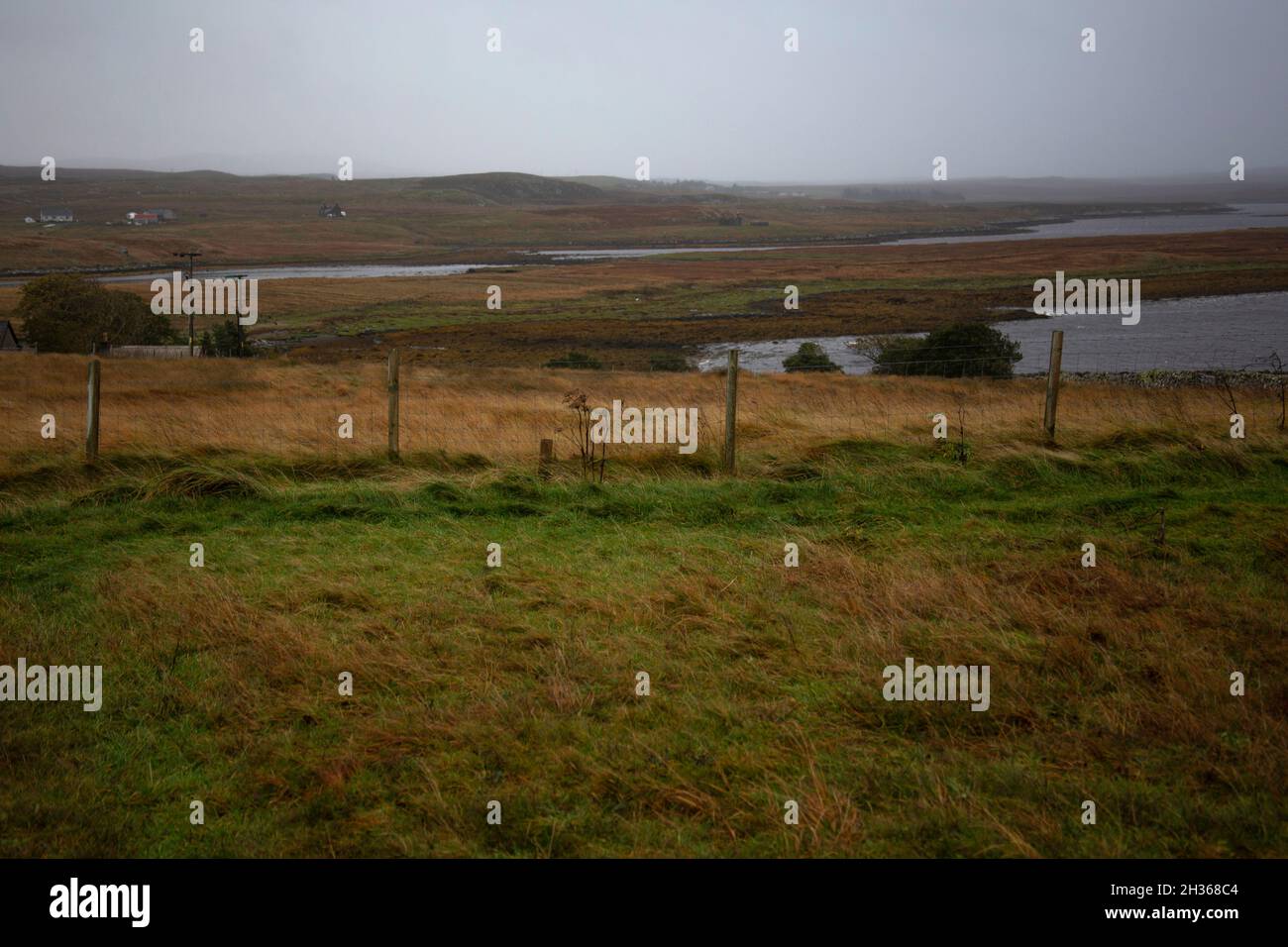 The Hebridean landscape near Callanish, Isle of Lewis Outer Hebrides ...