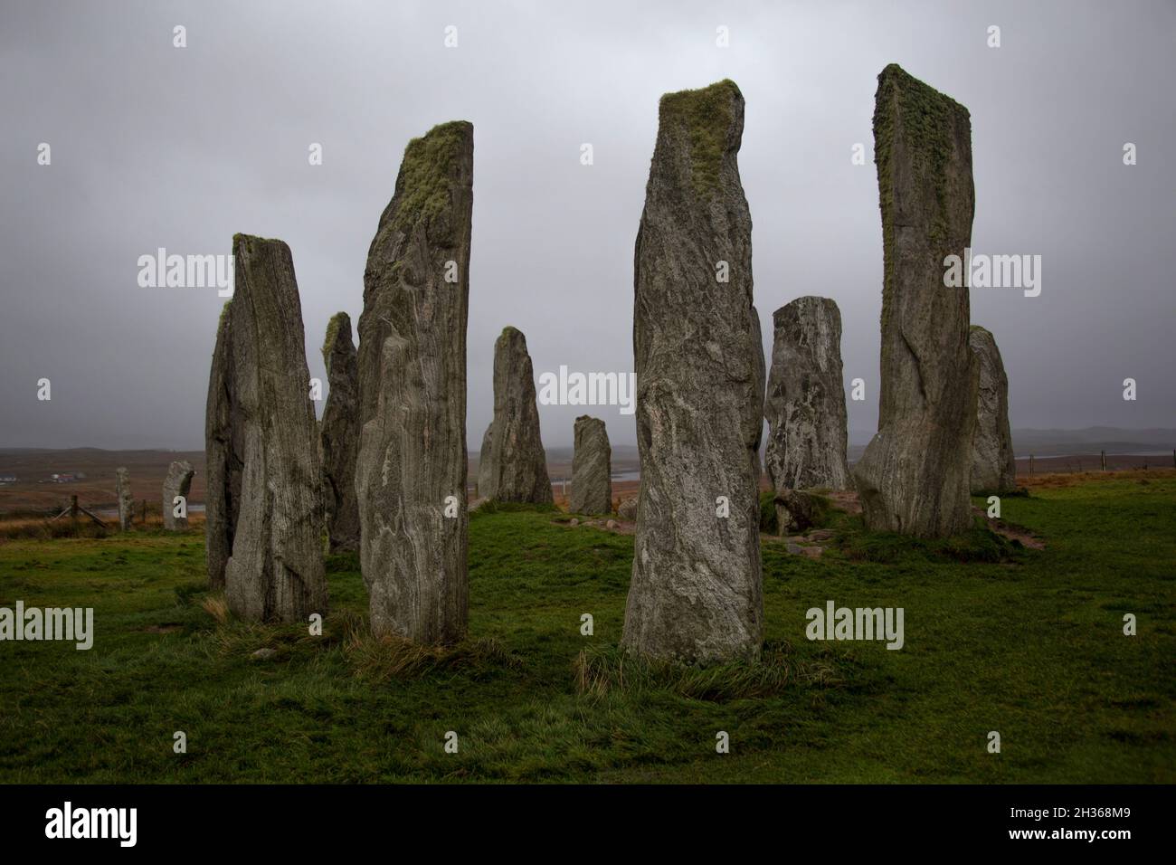 The Callanish Stones a neolithic arrangement of standing stones on the ...