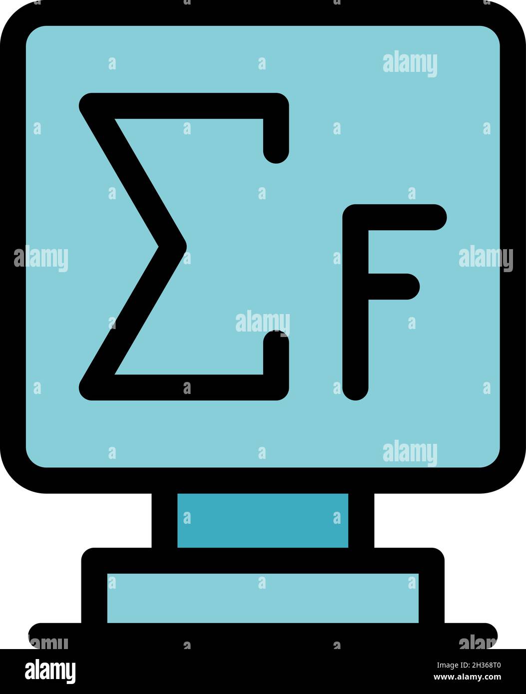 Gravity force icon. Outline gravity force vectir icon thin line color ...