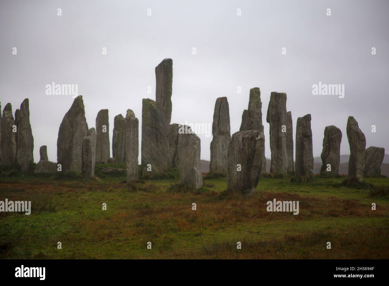The Callanish Stones a neolithic arrangement of standing stones on the ...