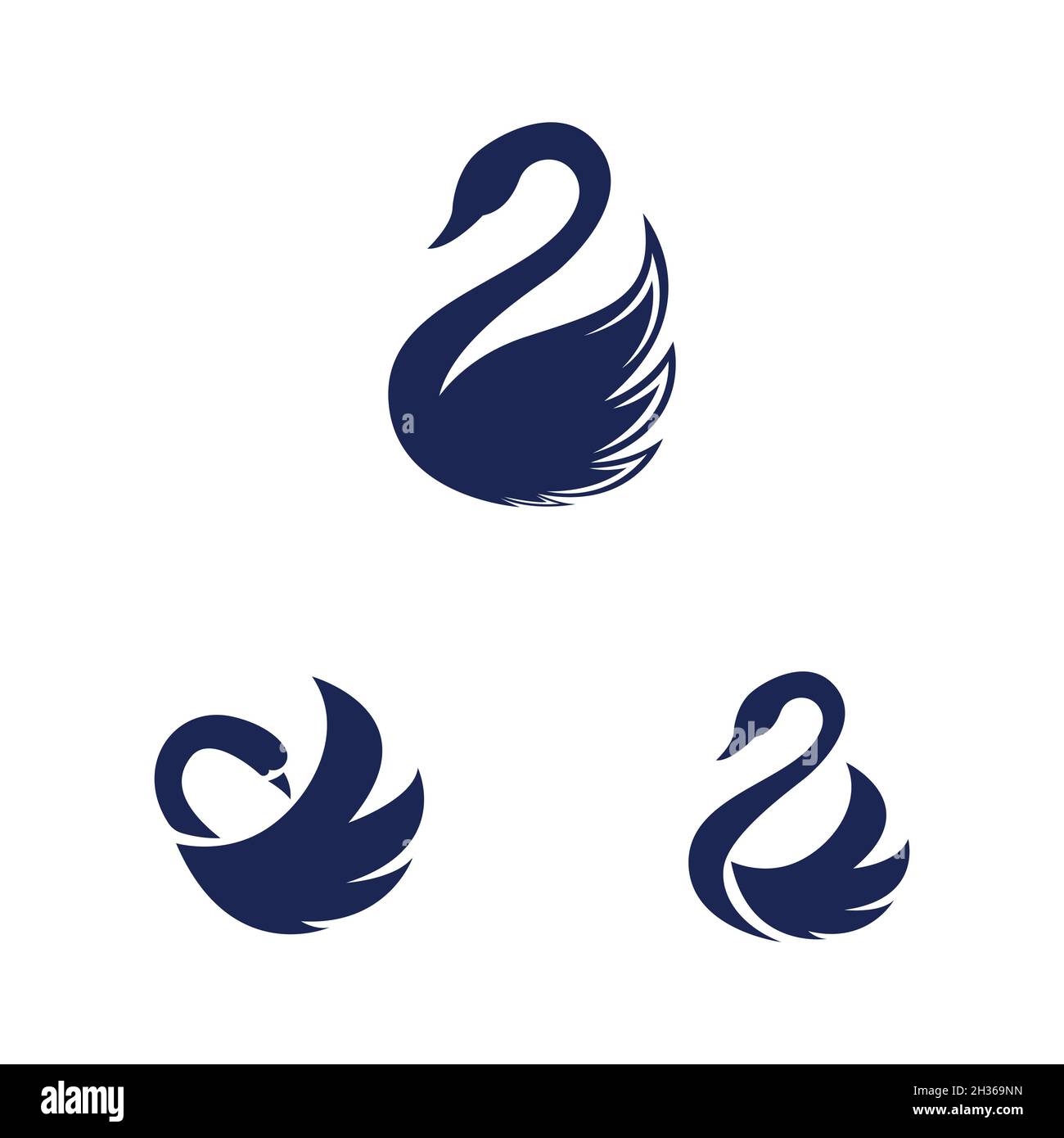 Swan icon Template vector illustration design Stock Photo - Alamy