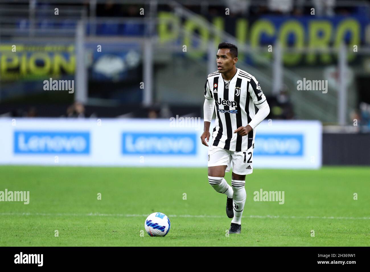 Alex Sandro of Juventus Fc controls the ball during the Serie A match ...