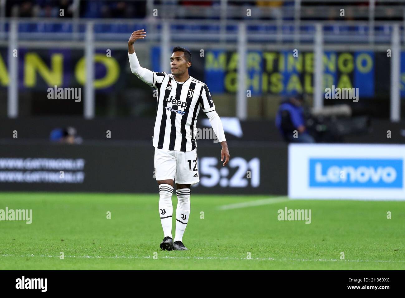 Alex Sandro of Juventus Fc gestures during the Serie A match between Fc ...
