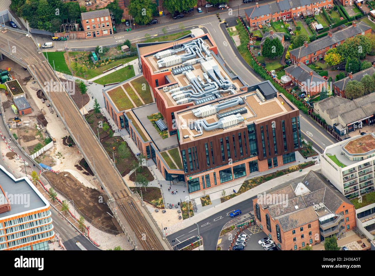 Aerial image of the South Side of Nottingham City, Nottinghamshire ...