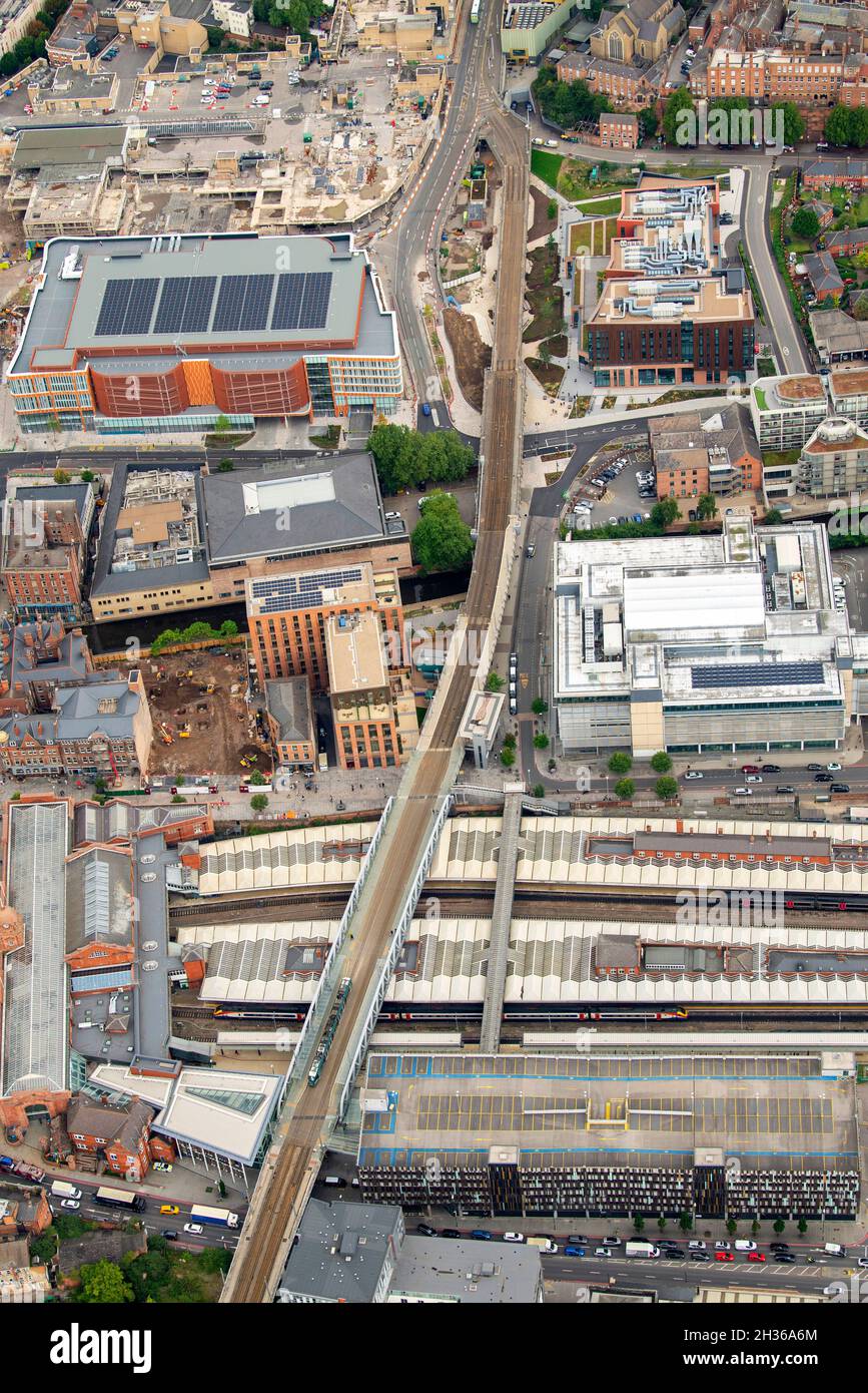 Aerial image of the South Side of Nottingham City, Nottinghamshire ...