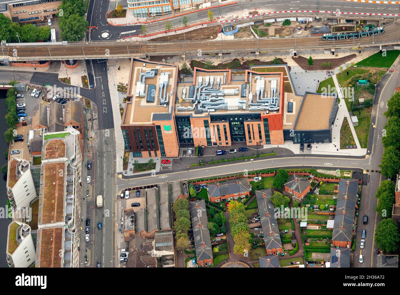 Aerial image of the South Side of Nottingham City, Nottinghamshire ...