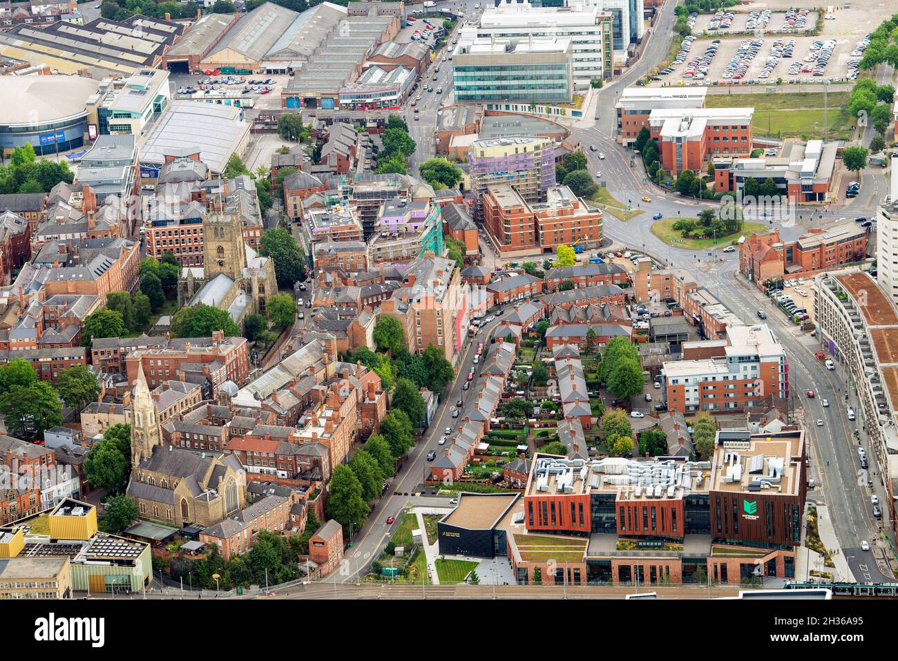 Nottingham station aerial hi-res stock photography and images - Alamy