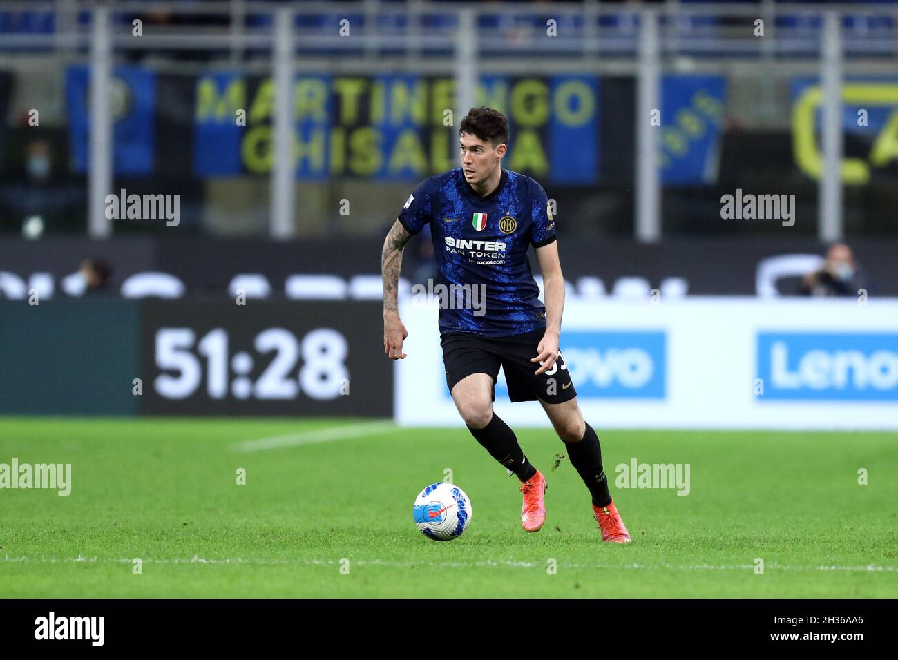 Alessandro Bastoni of Fc Internazionale controls the ball during the ...