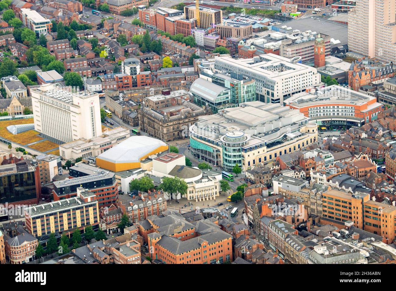 Aerial image of Nottingham City, Nottinghamshire England UK Stock Photo ...