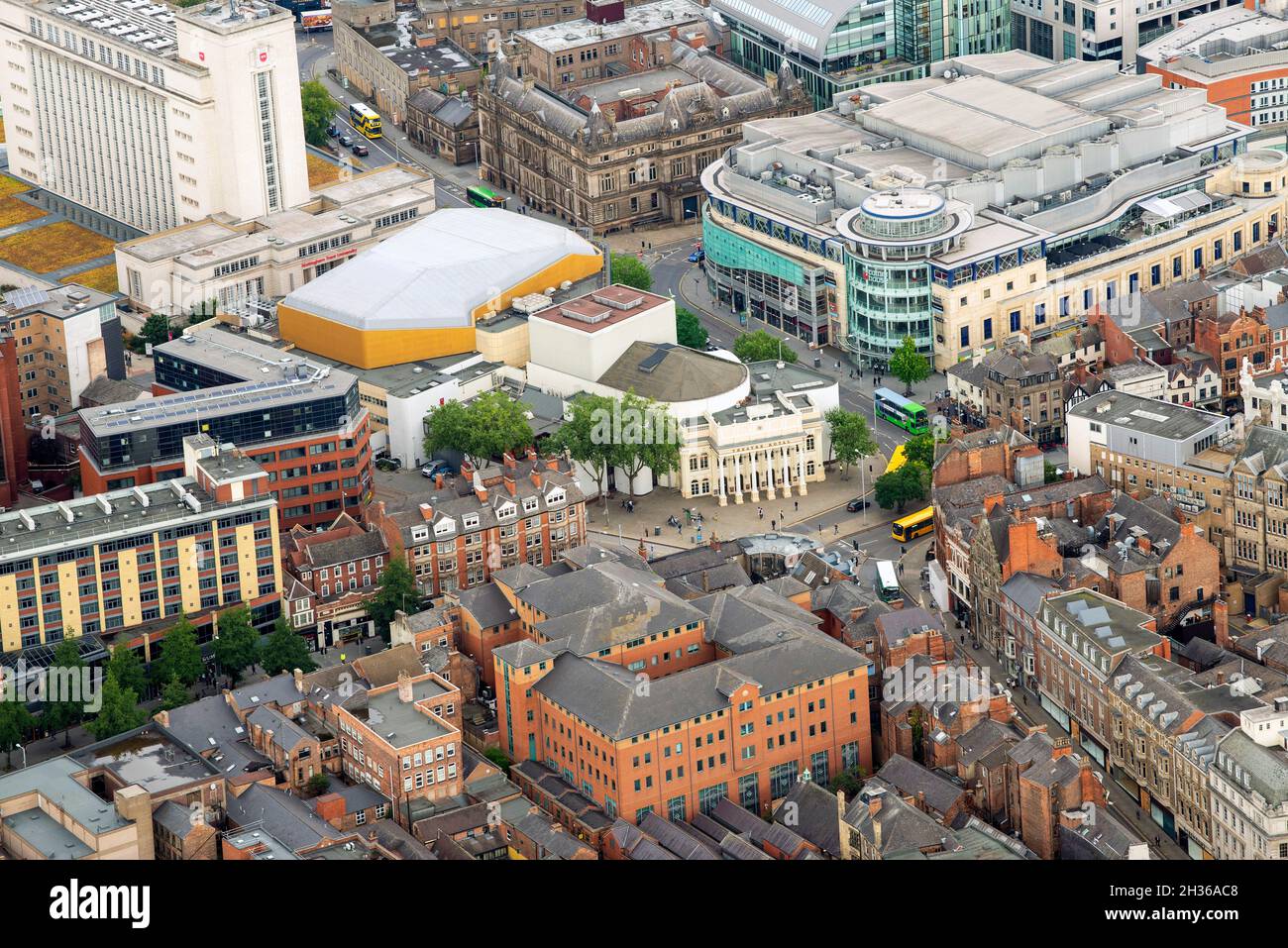 Aerial image of Nottingham City, Nottinghamshire England UK Stock Photo ...
