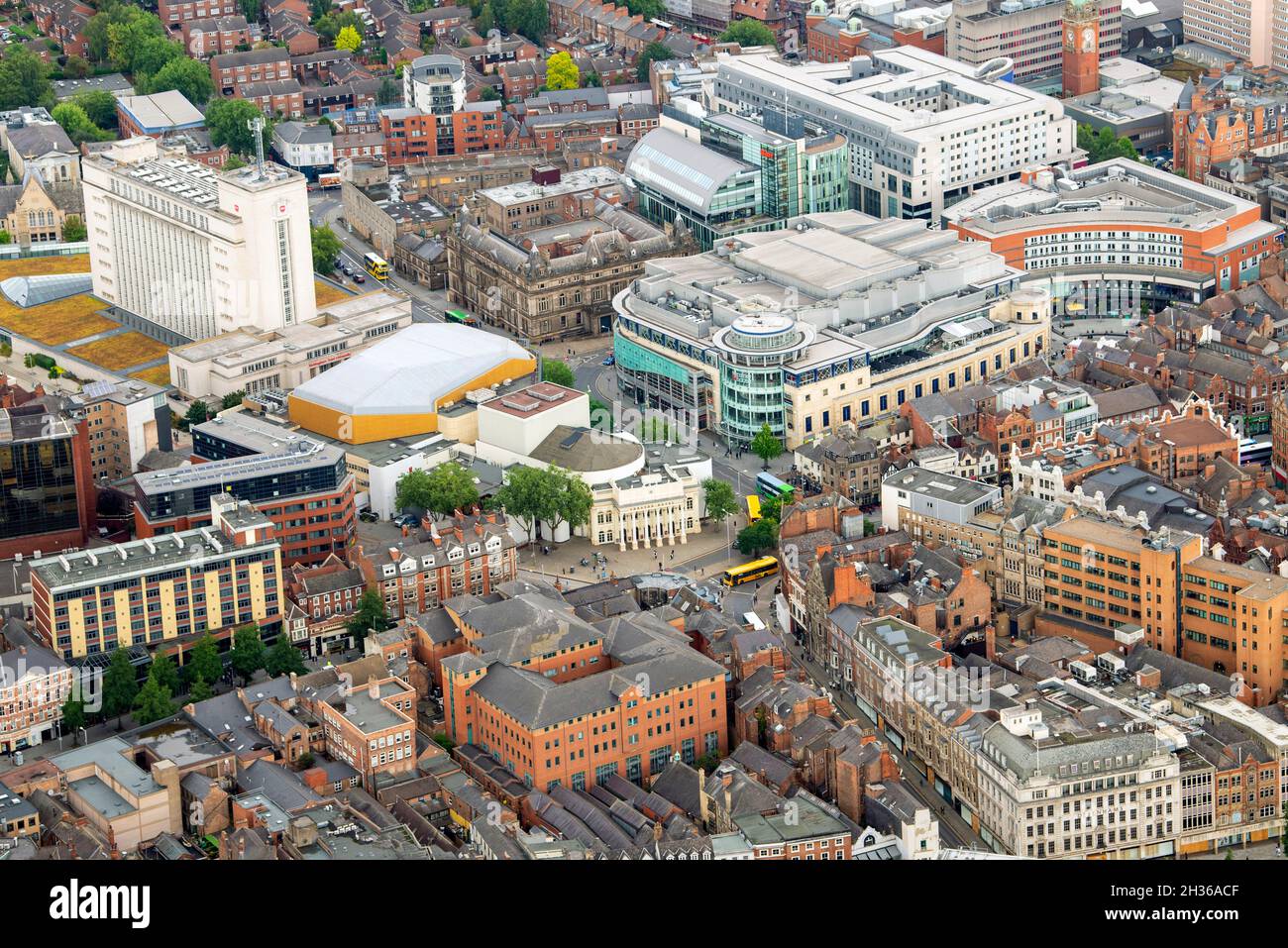 Aerial image of Nottingham City, Nottinghamshire England UK Stock Photo ...