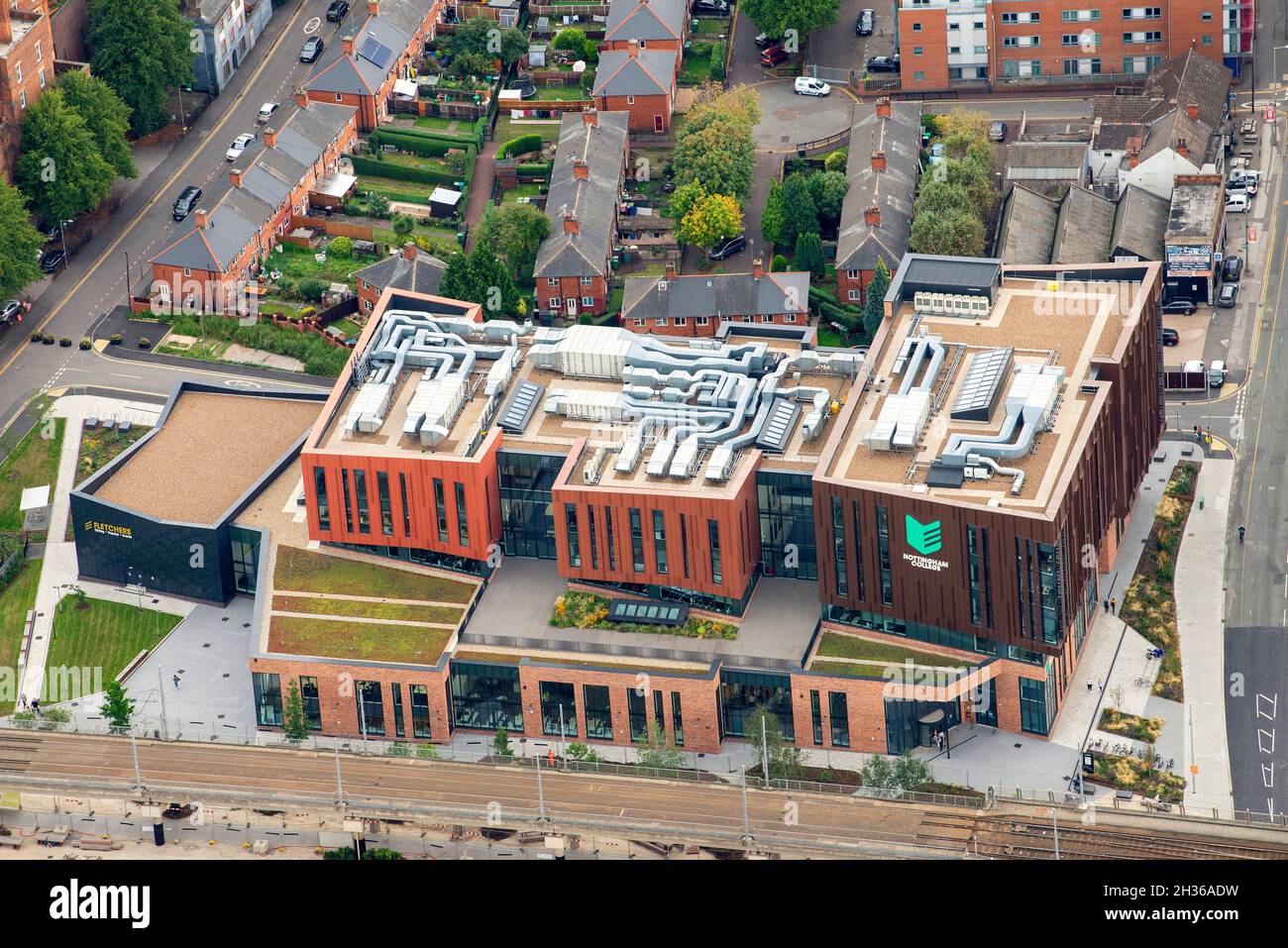 Aerial image of the South Side of Nottingham City, Nottinghamshire ...