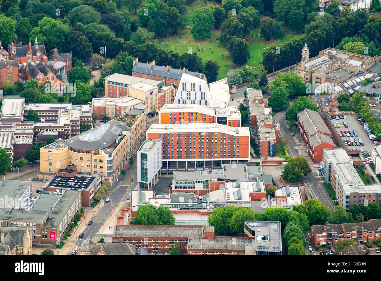 Aerial image of Nottingham Trent University City Campus ...