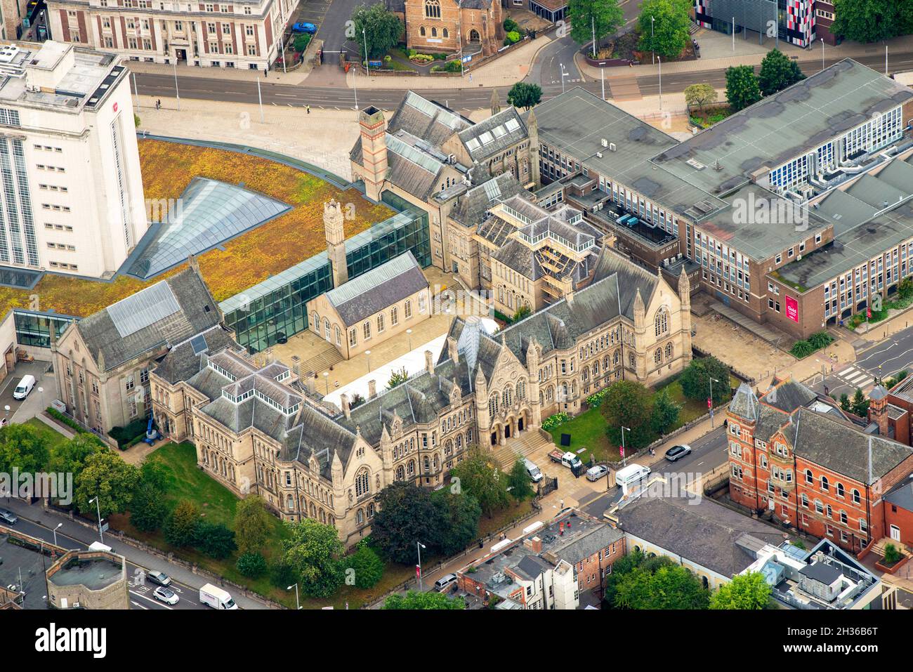 Aerial image of Nottingham City, Nottinghamshire England UK Stock Photo ...