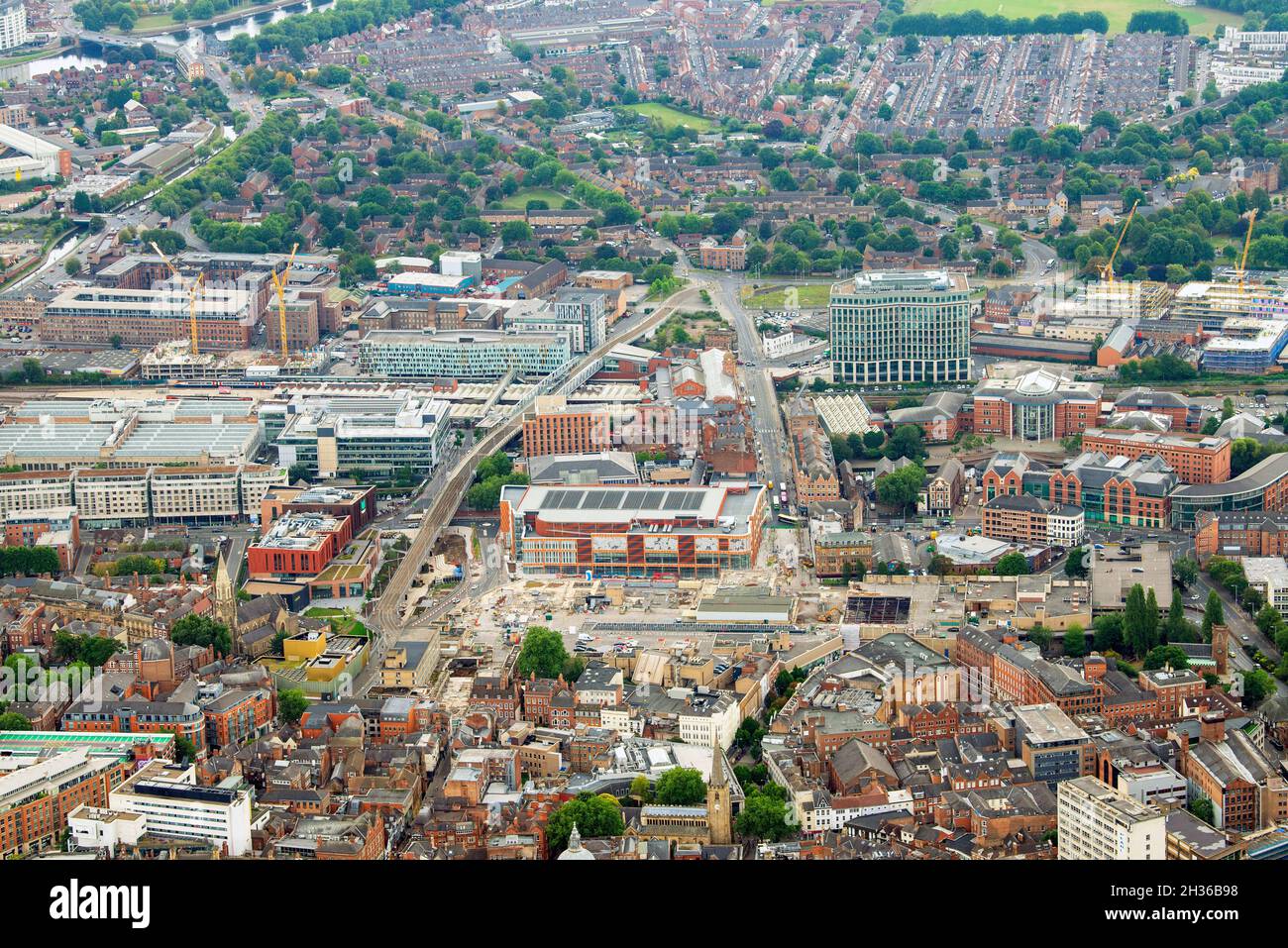Aerial image of the South Side of Nottingham City, Nottinghamshire ...