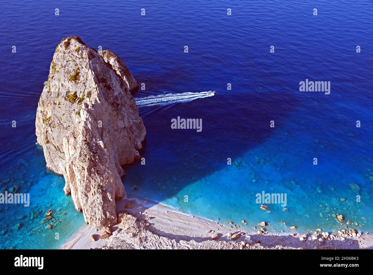 Greece, Ionians islands, island of Zakynthos, Keri, the sea at the ...