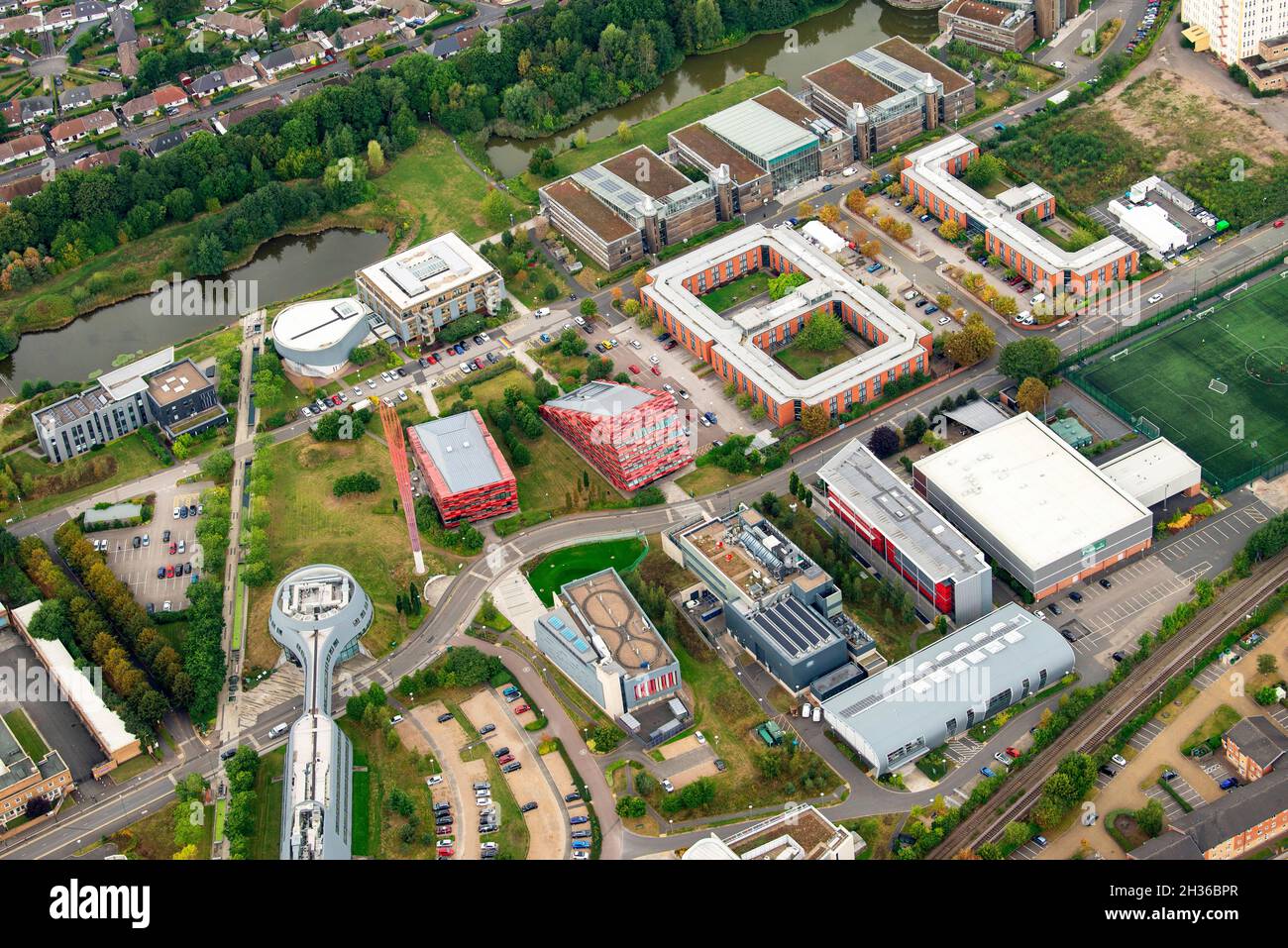 Aerial image of the Nottingham University Jubilee Campus ...