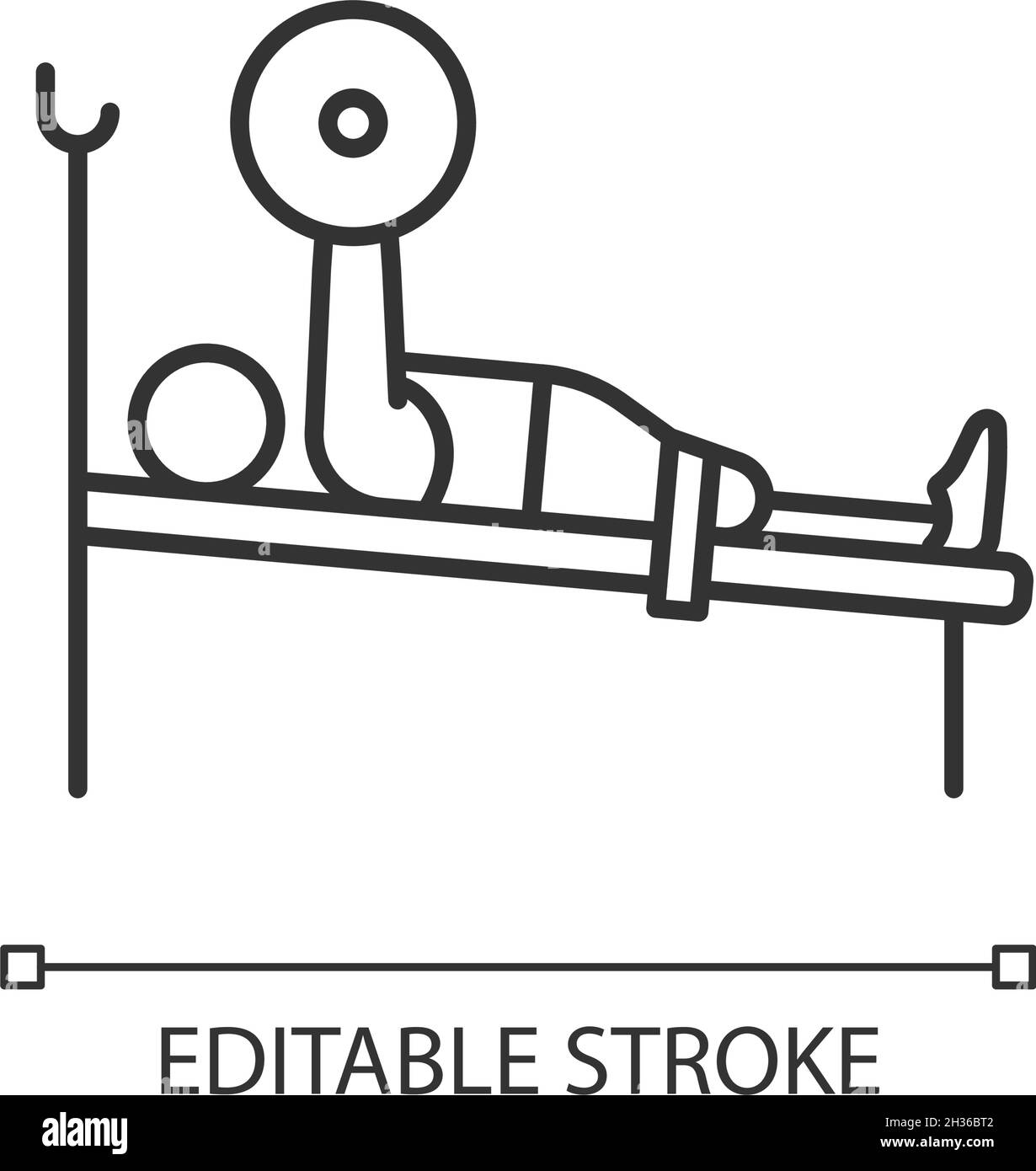 Powerlifting weights Stock Vector Images - Alamy