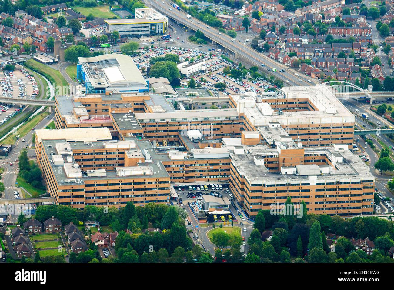 Aerial image of the Queens Medical Centre, Nottingham Nottinghamshire ...