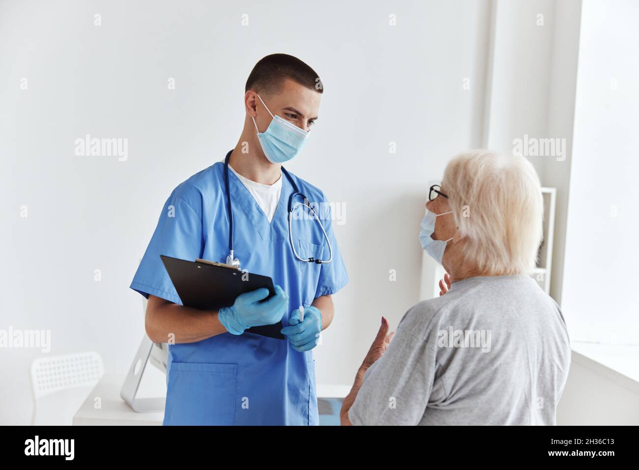 patient visit to the doctor examination professional consultant Stock ...