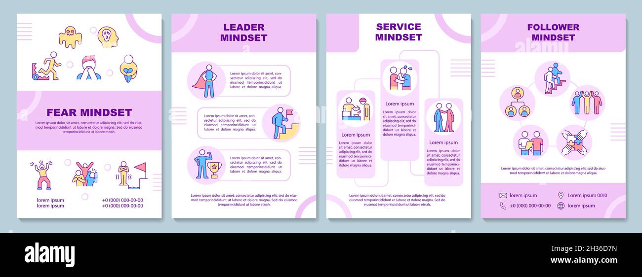 Types of mindsets brochure template Stock Vector Image & Art - Alamy