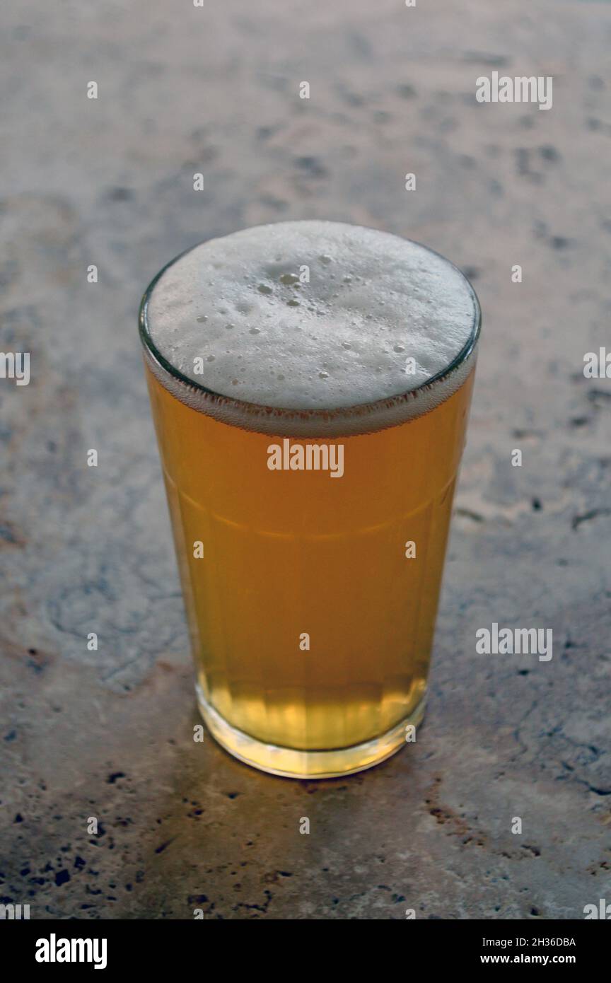 An Australian lager on the table in a glass Stock Photo - Alamy