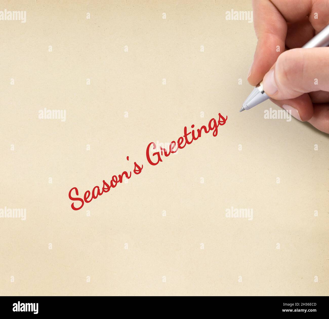 Writing greetings card hand hi-res stock photography and images - Alamy