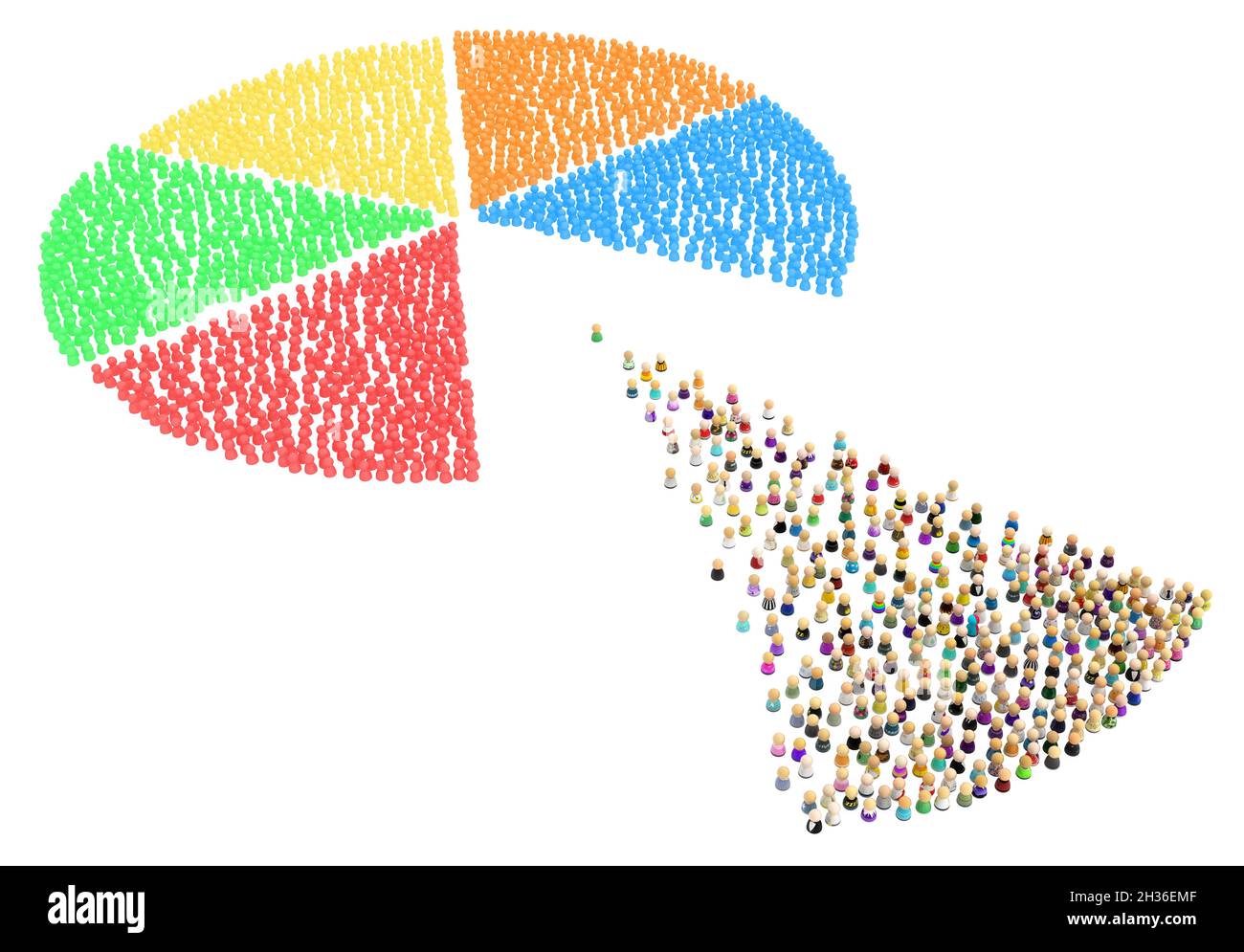 Pie chart and figures hi-res stock photography and images - Alamy
