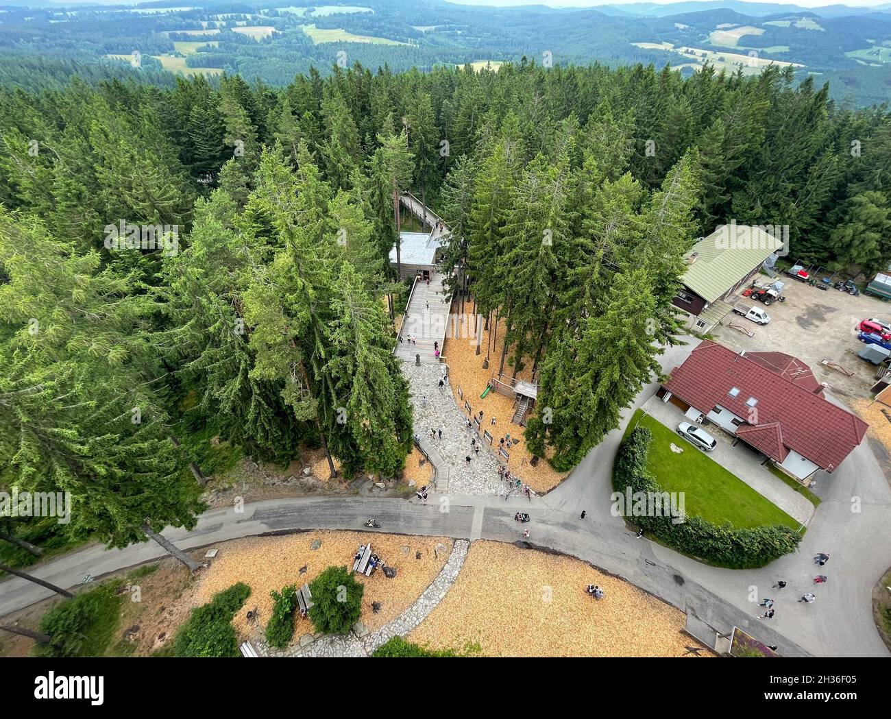 Lipno treetop walkway hi-res stock photography and images - Alamy