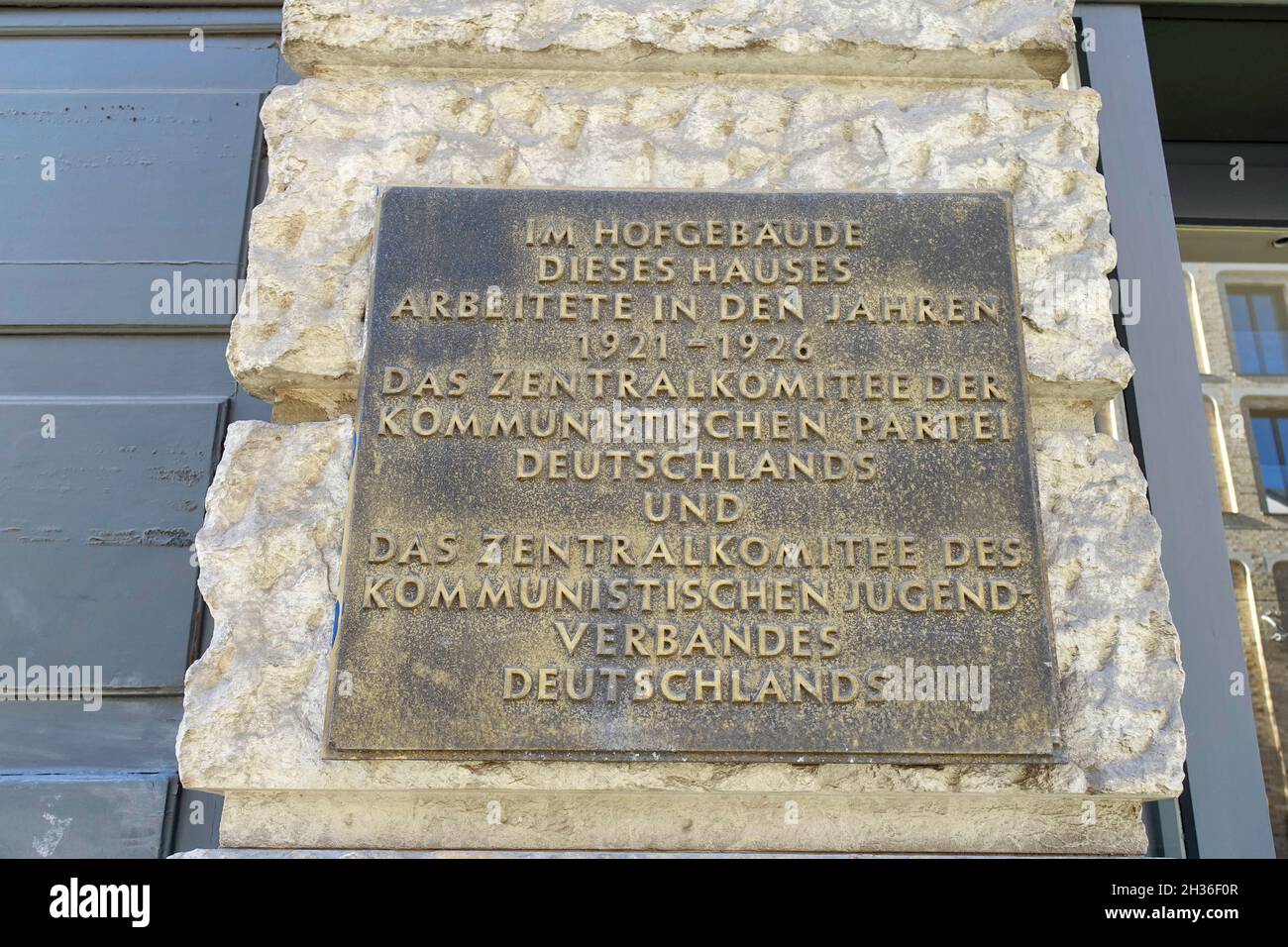 Central Committee of the Communist Party of Germany, Plaque, Berlin ...
