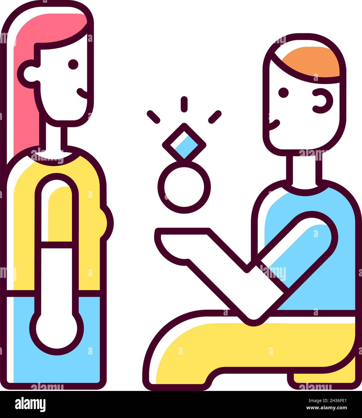 Making proposal RGB color icon Stock Vector Image & Art - Alamy