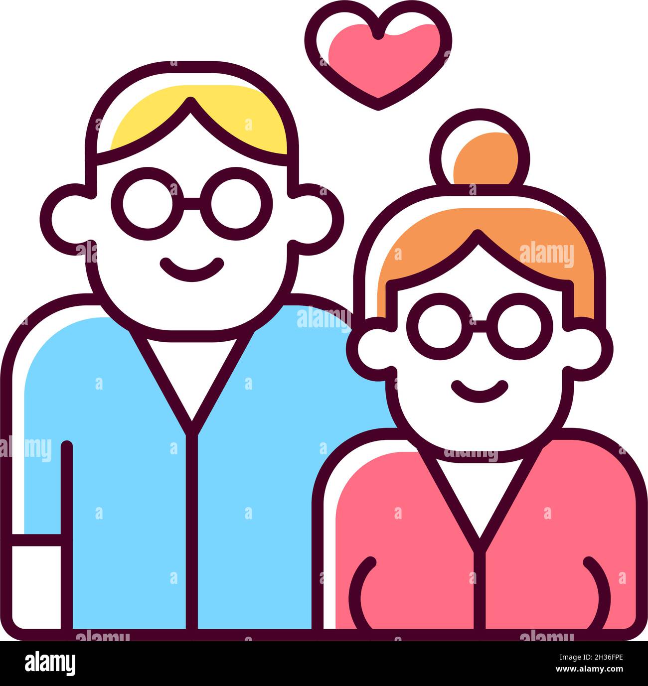 Elderly logo clip art hi-res stock photography and images - Alamy