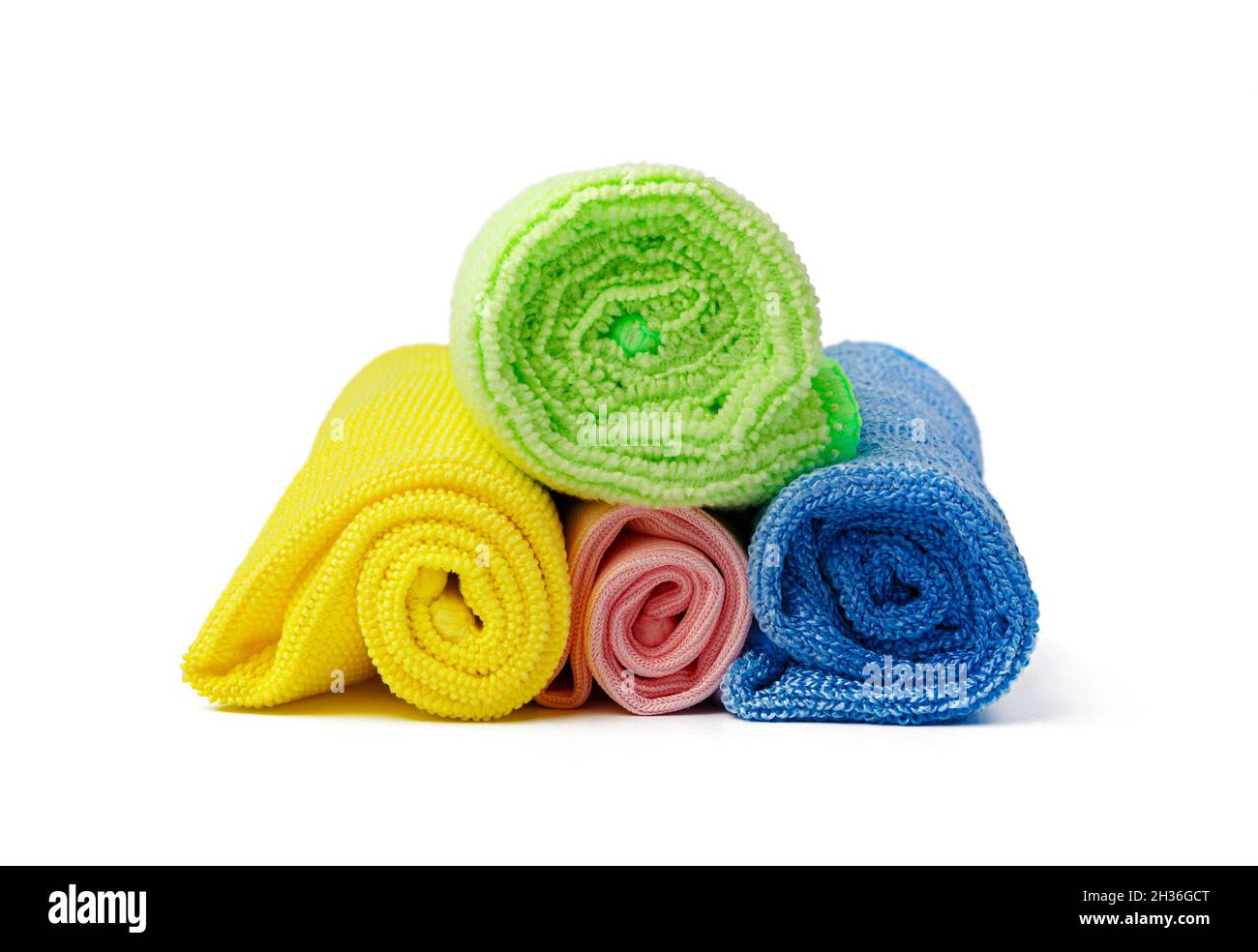 Cleaning household wipes isolated on white background Stock Photo - Alamy