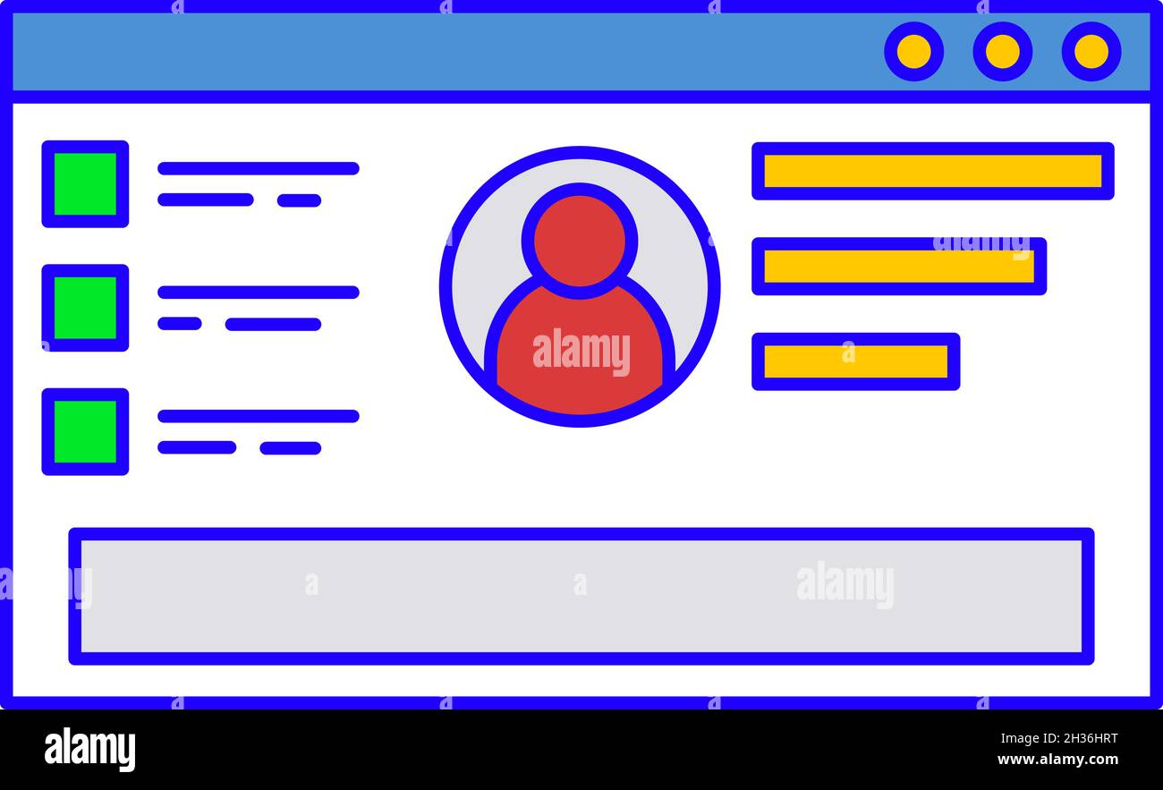 Personal blogging Stock Vector Images - Alamy